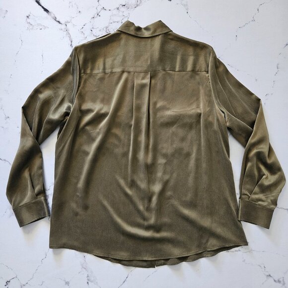 Lilysilk | Tops | Lilysilk Womens Sandwashed Silk Shirt With Epaulettes ...